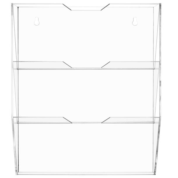 Rebrilliant 3-Tier Wall-Mounted Acrylic Mail Letter Holder | Wayfair