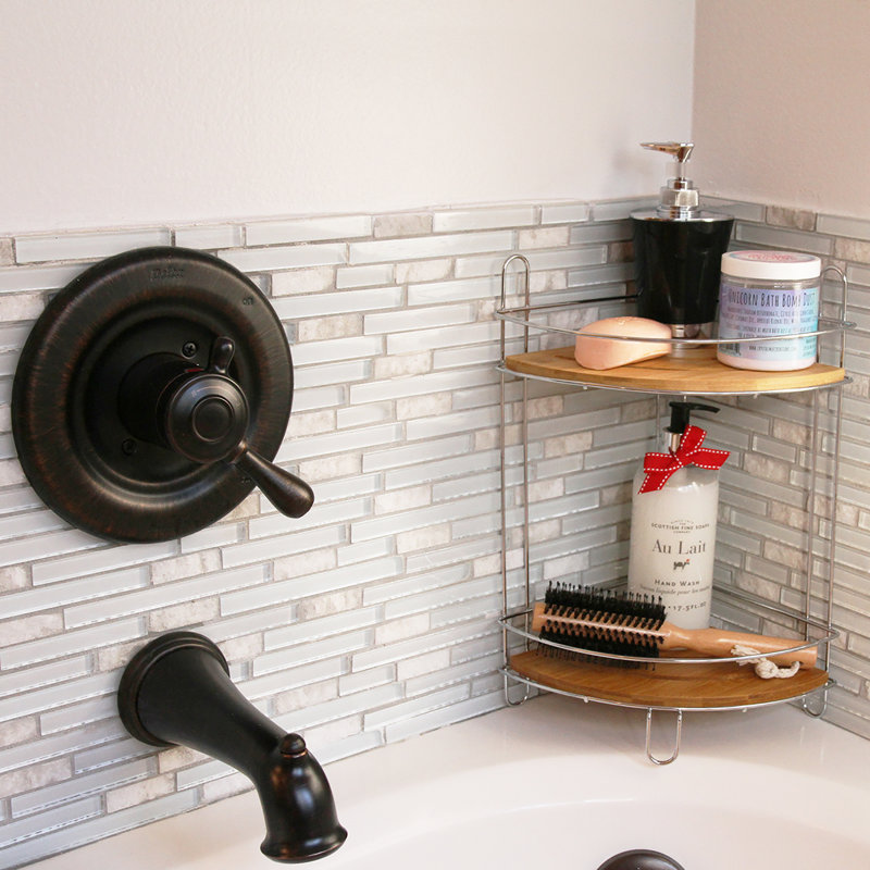 Evideco Bamboo Free-standing Bamboo Shower Caddy & Reviews | Wayfair