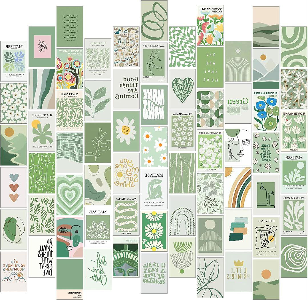 Bungalow Rose Danish Wall Collage Kit Aesthetic Pictures,Pastel Room ...