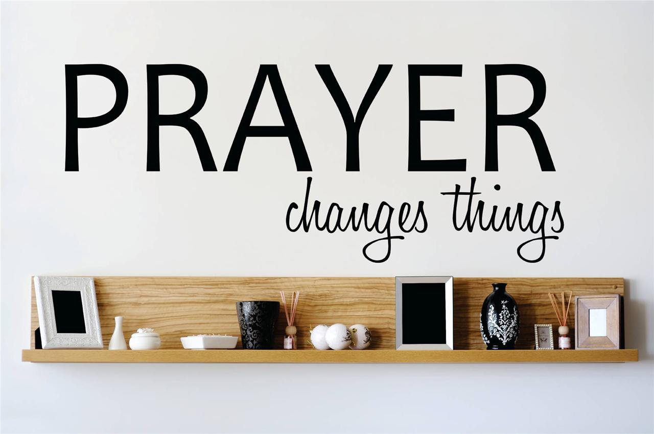 Design With Vinyl Prayer Changes Things Wall Decal | Wayfair