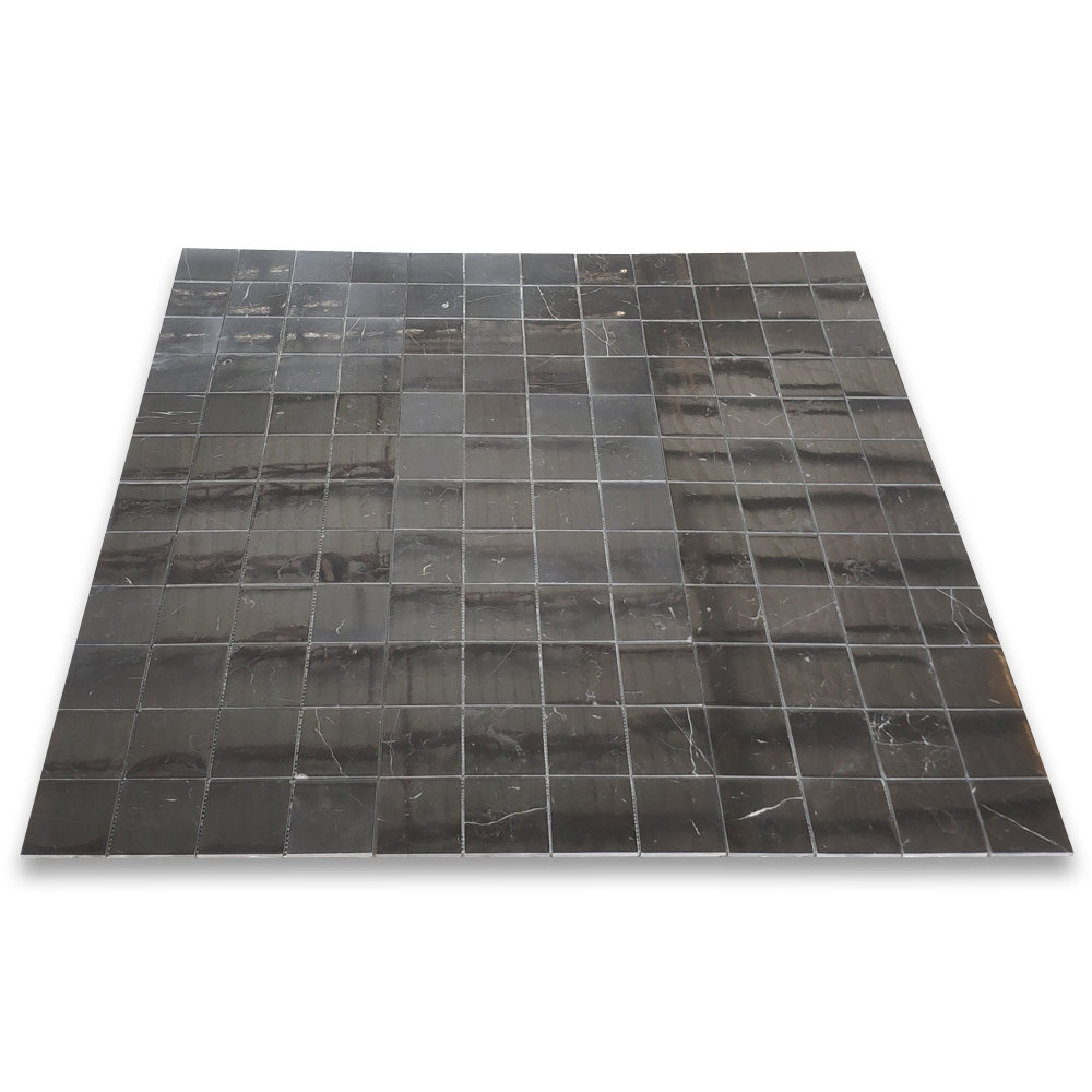 Marble Online 3" x 3" Marble Grid Mosaic Wall & Floor Tile | Wayfair
