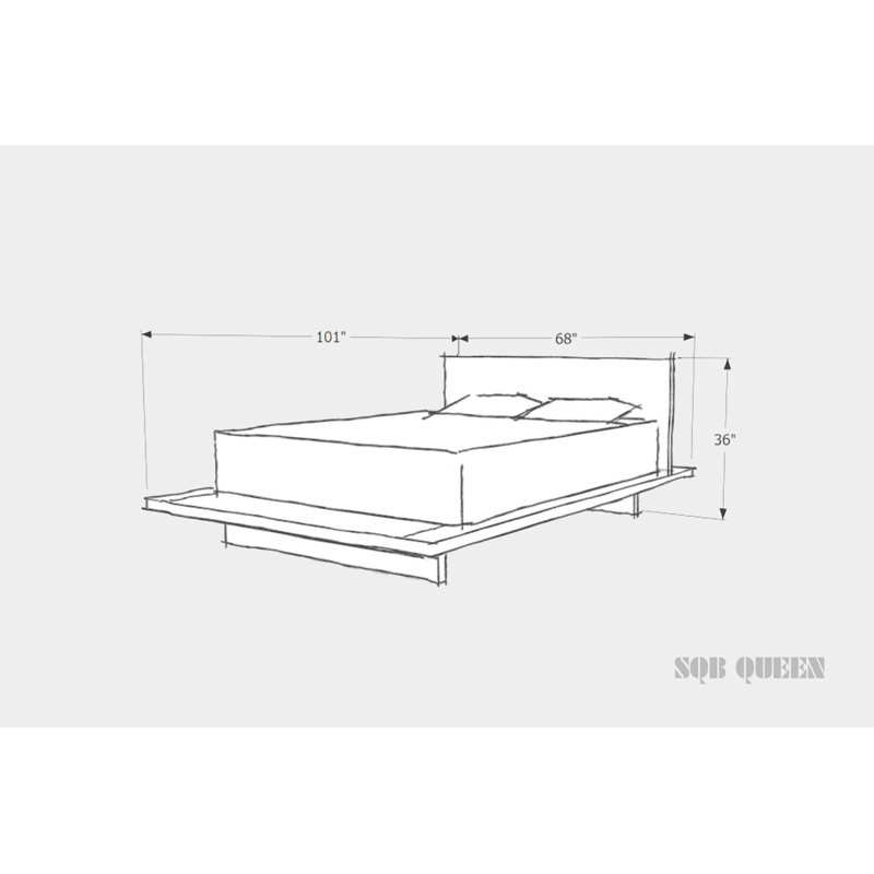 ARTLESS SQB Solid Wood Bed | Wayfair