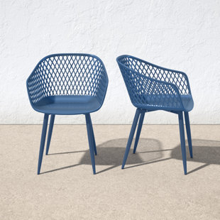 Modern Blue Outdoor Dining Chairs | AllModern