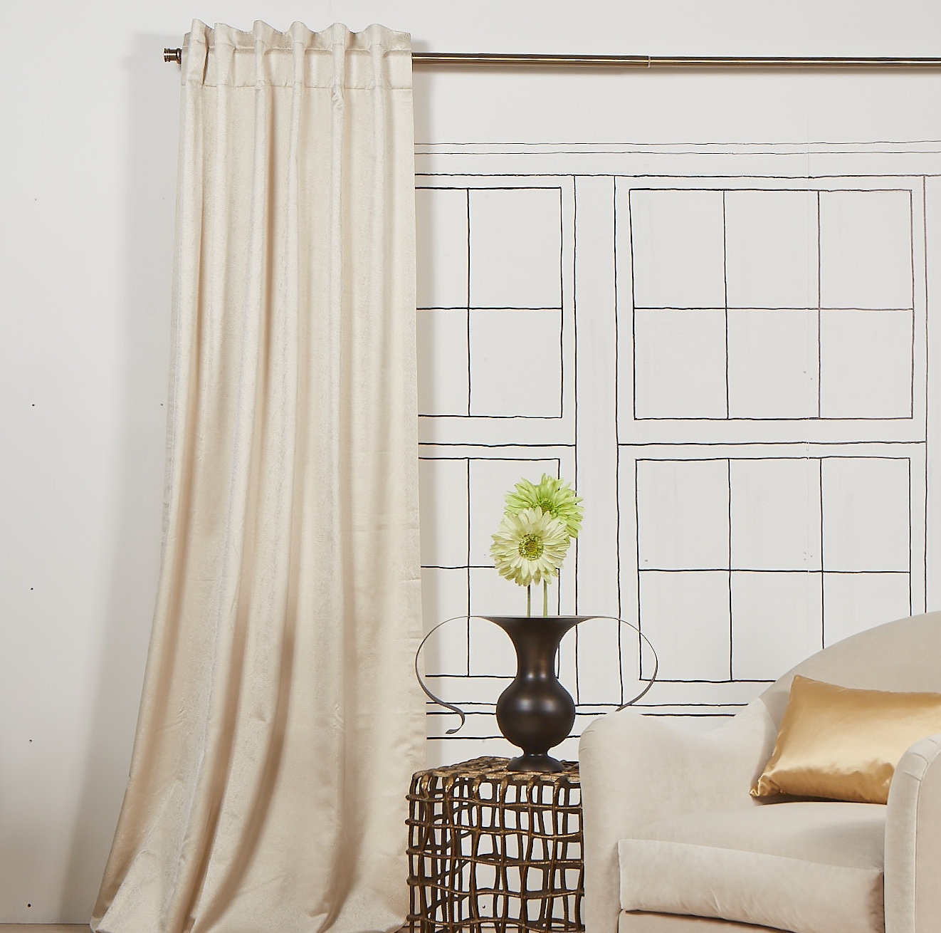 Ann Gish Velvet Single Curtain Panel | Wayfair