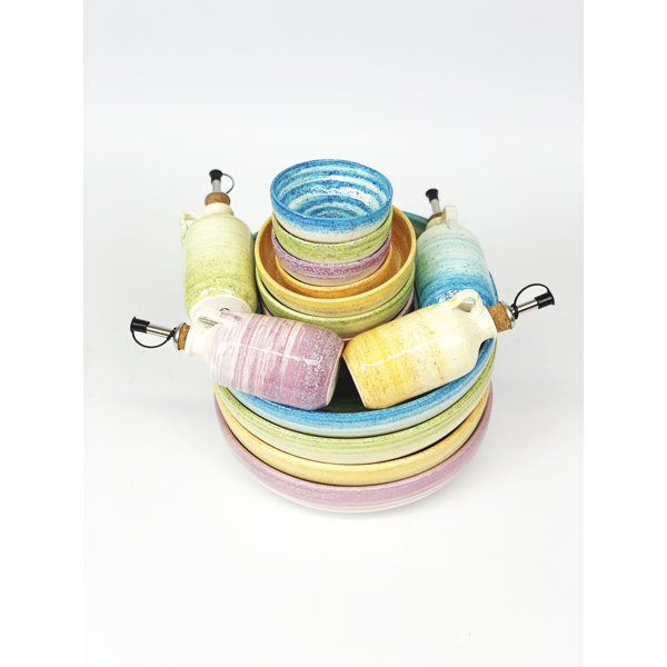 Verano Spanish Ceramics Verano - Pastel Beach - Small Bowl - Set Of 4 ...