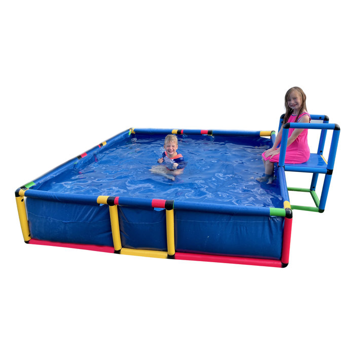 Funphix Build and Splash Buildable Swimming Pool - Outdoor Building Toy ...