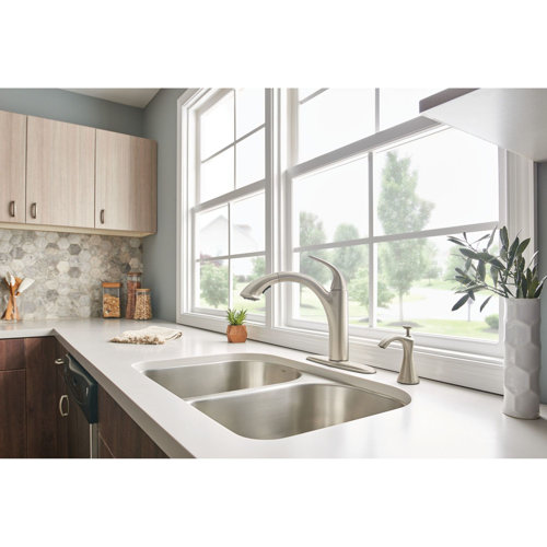 Moen 2000 Series Double Bowl Kitchen Sink | Wayfair