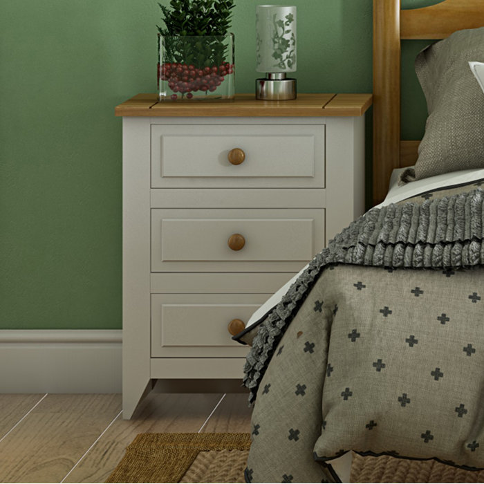 August Grove Katalina Solid + Manufactured Wood Bedside Table & Reviews ...