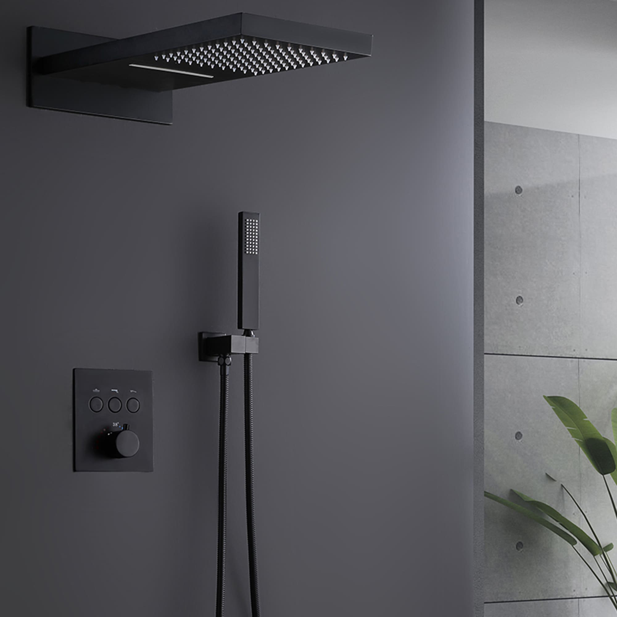 KIKO HOME Complete Shower System with Rough-in Valve | Wayfair