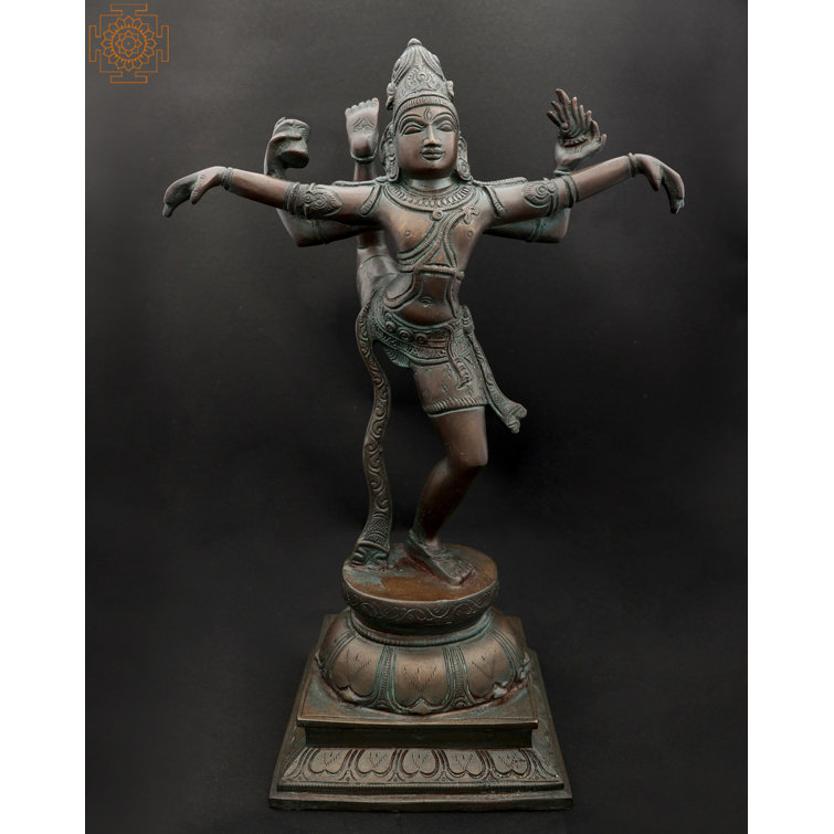 Exotic India Ananda Tandava Shiva Figurine | Wayfair