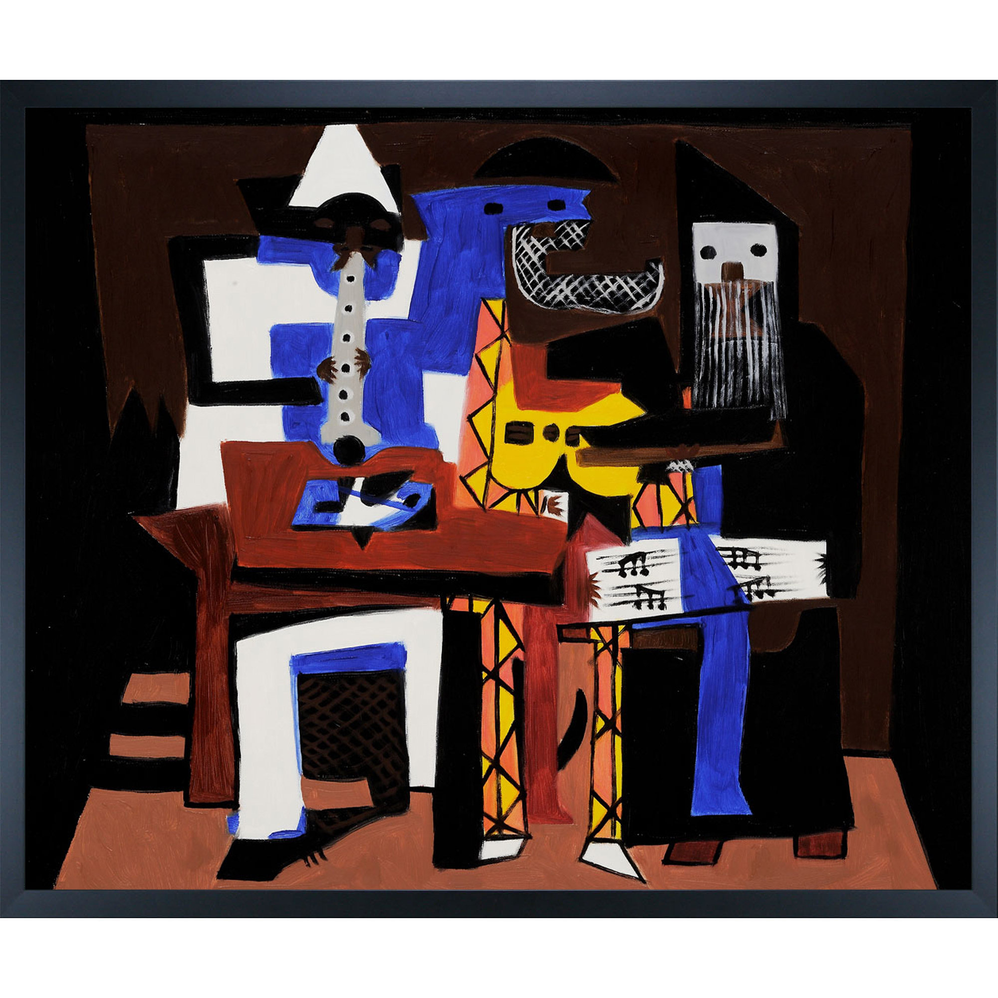 Vault W Artwork Three Musicians by Pablo Picasso - Painting on Canvas ...