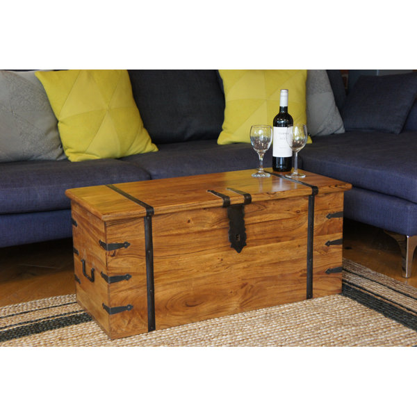 Three Posts Hamdan Sheesham Trunk Thakat Coffee Table & Reviews ...