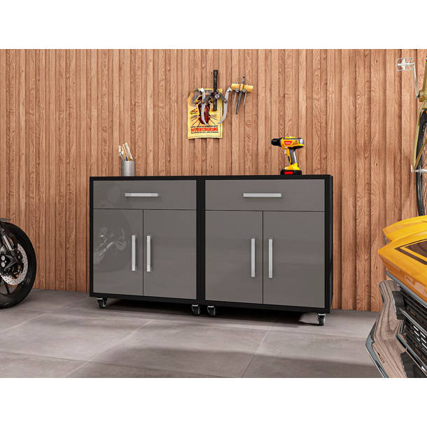 ROPPE Vantage Circular 19.6 x 19.6 (in.) Garage Flooring Tile in Navy ...