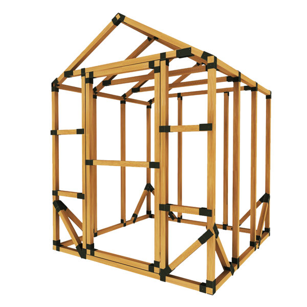 E-Z Frames 6' W x 6' D DIY Storage Shed Kit | Wayfair