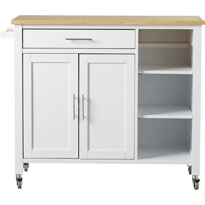 Alcott Hill® Landau 42'' Wide Rolling Kitchen Cart & Reviews | Wayfair