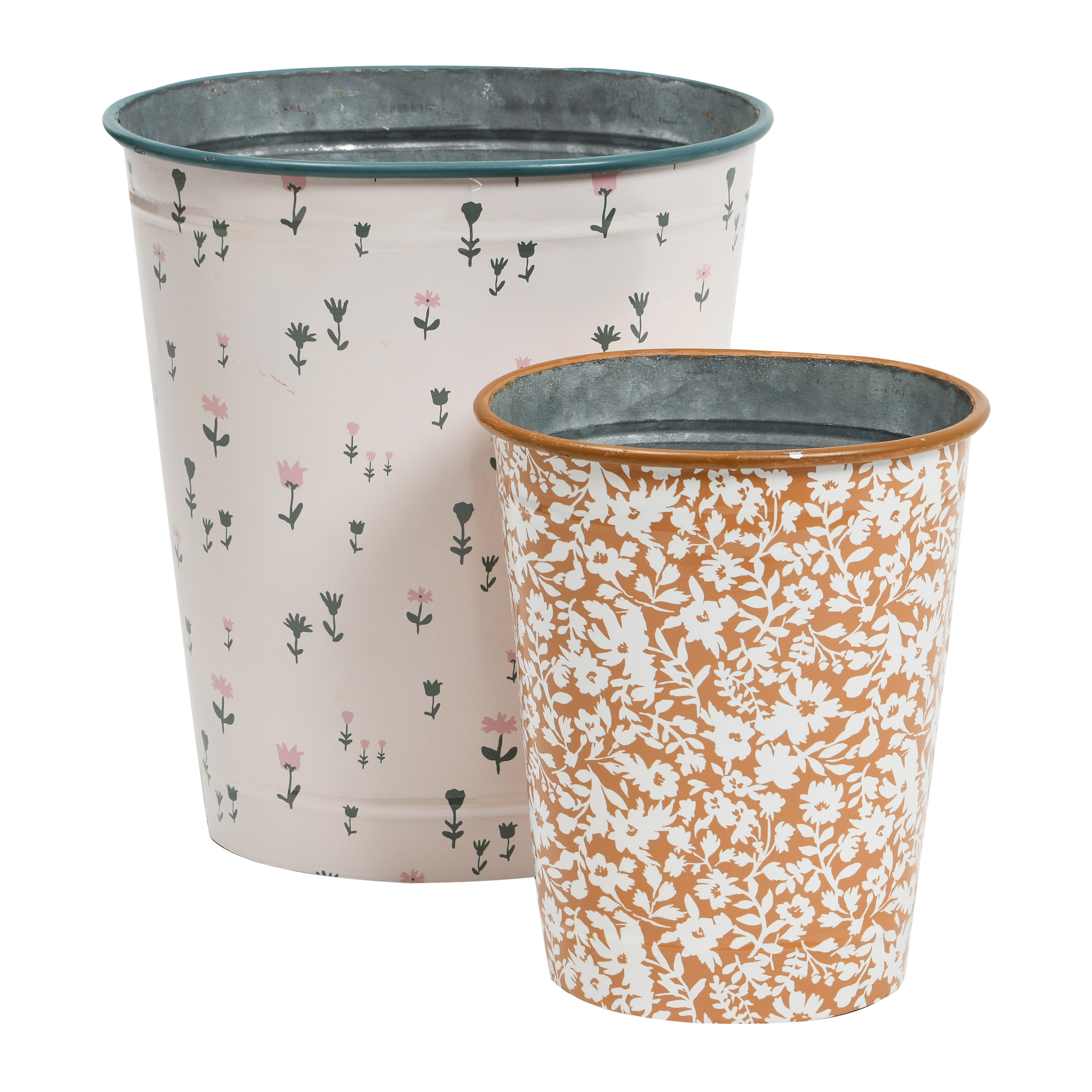 Gracie Oaks Little One 2 Piece Metal Bucket Set | Wayfair