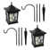 Longshore Tides Vanessa Black Solar Lantern with Shepherd's Hook ...