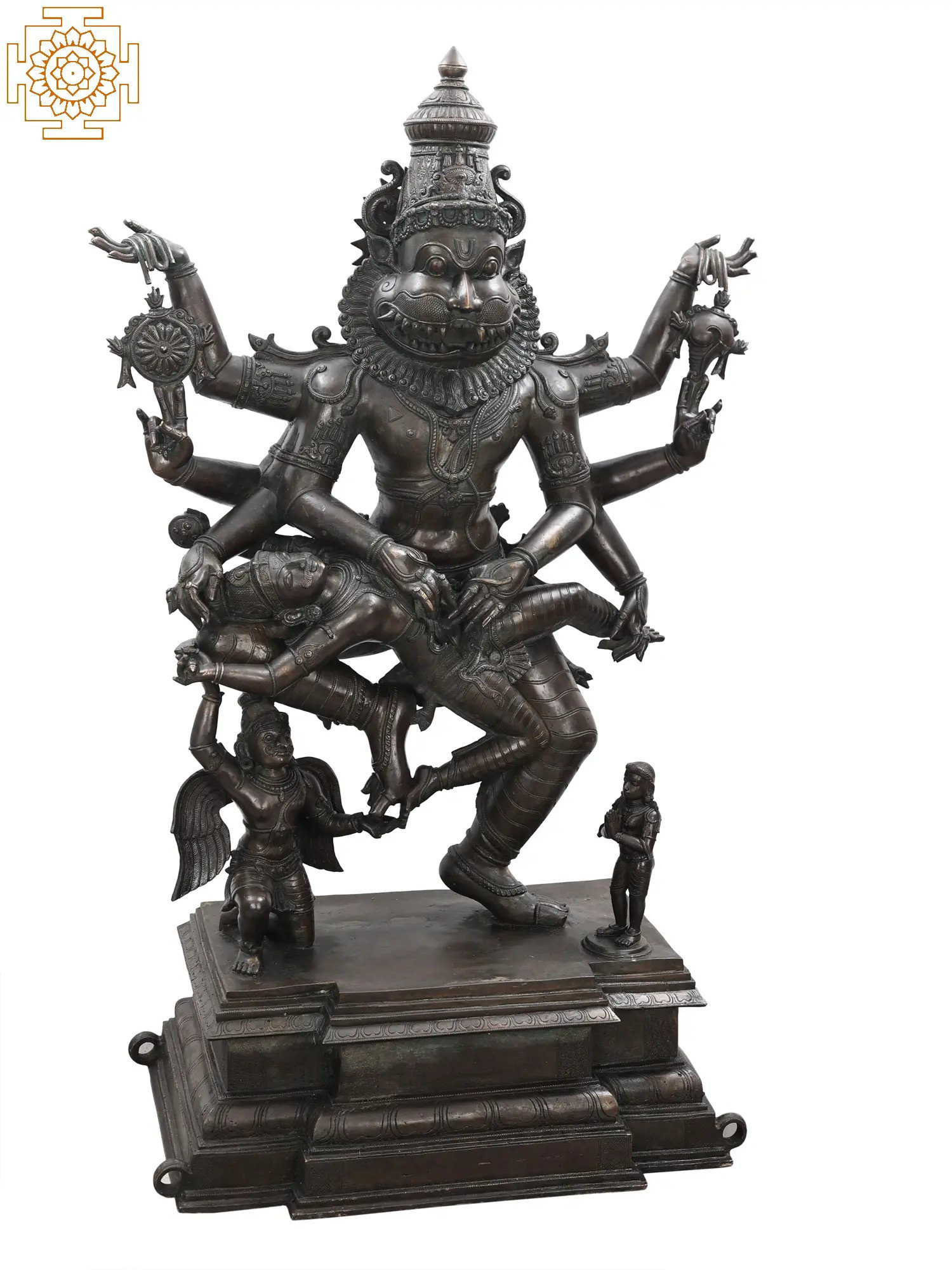 Exotic India Narasimha Killing The Demon Hiranyakashipu Statue | Wayfair