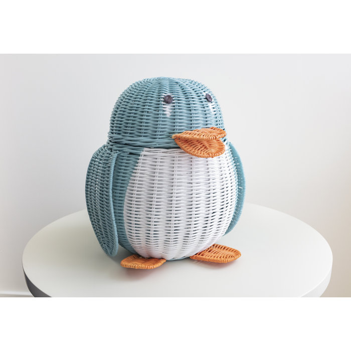 Bay Isle Home Quamba Penguin Wicker Basket & Reviews | Wayfair