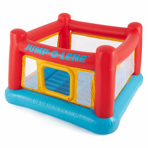 Intex Inflatable Jump-O-Lene Trampoline Bounce House with Crawl-Thru ...