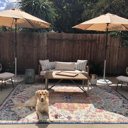 Wade Logan® Ingle Outdoor Ottoman with Cushion & Reviews | Wayfair