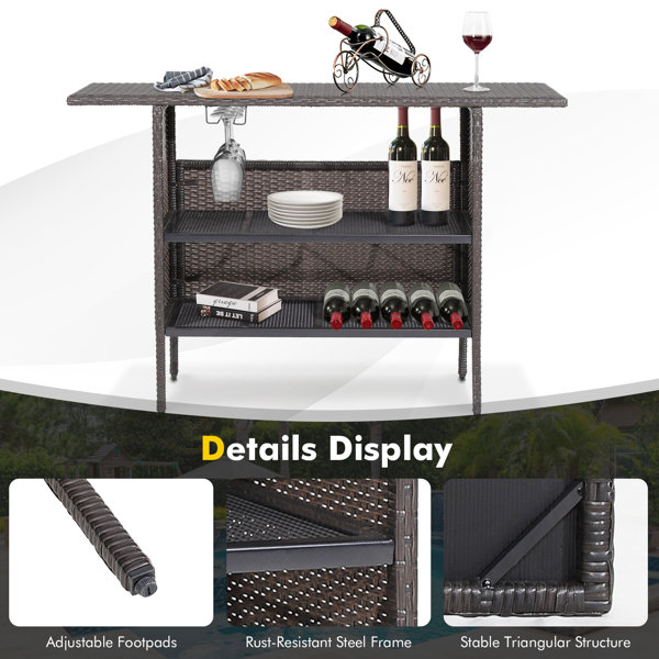 Latitude Run® Outdoor Buffet & Console Table & Reviews | Wayfair