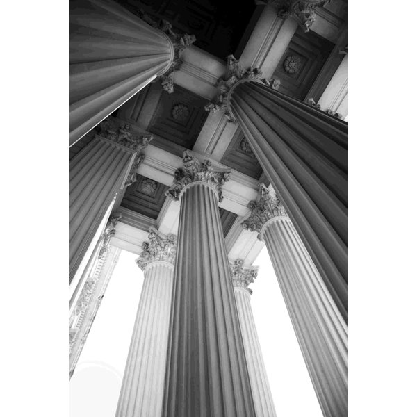 Ebern Designs Columns 2 - Wrapped Canvas Photograph | Wayfair