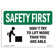 SignMission OSHA SAFETY FIRST Sign | Wayfair