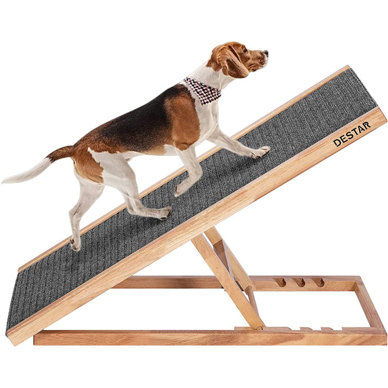 vivohome Destar Wooden Adjustable 40.94" Pet Ramp | Wayfair