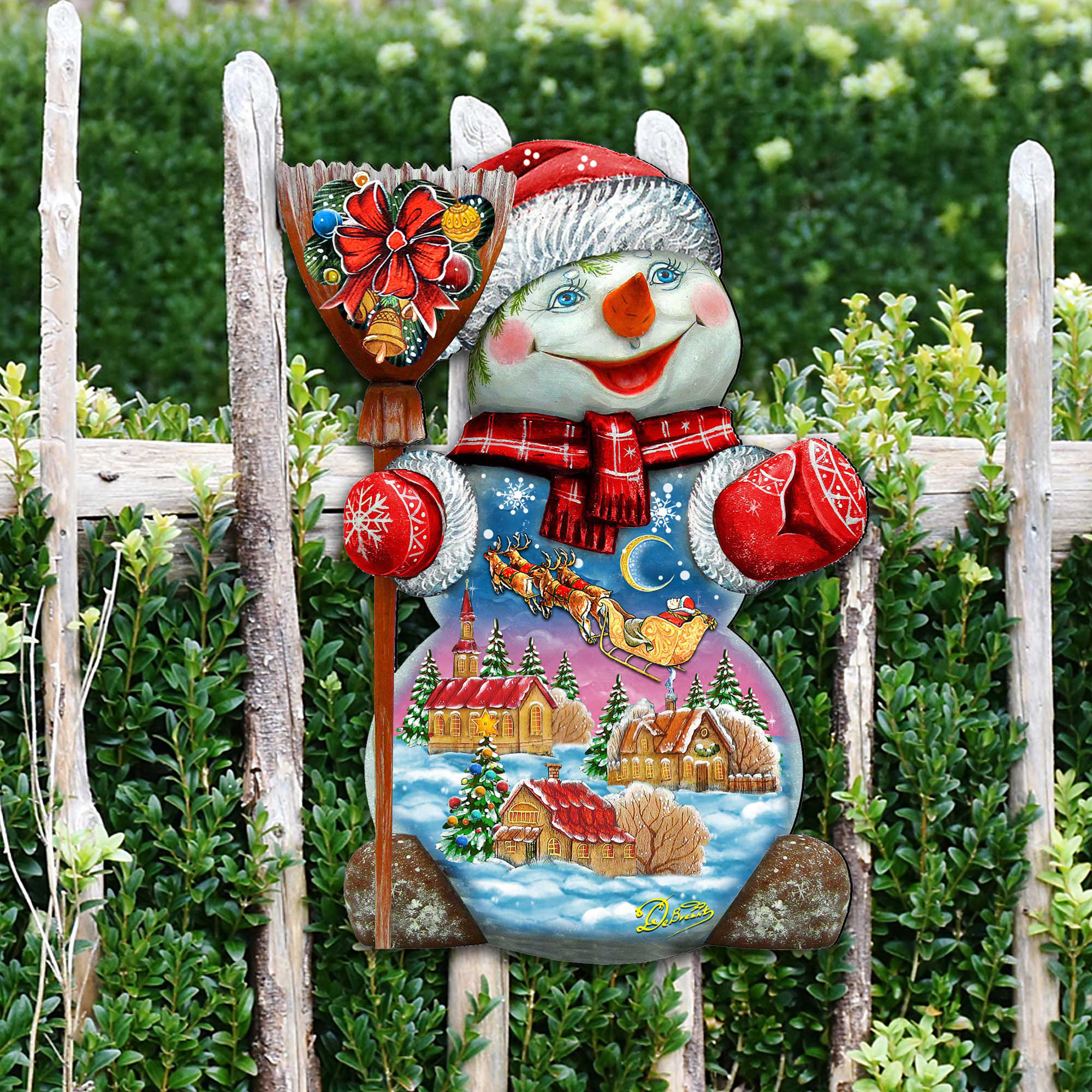 The Holiday Aisle® Santa in the Night Sky Wall Decor | Wayfair