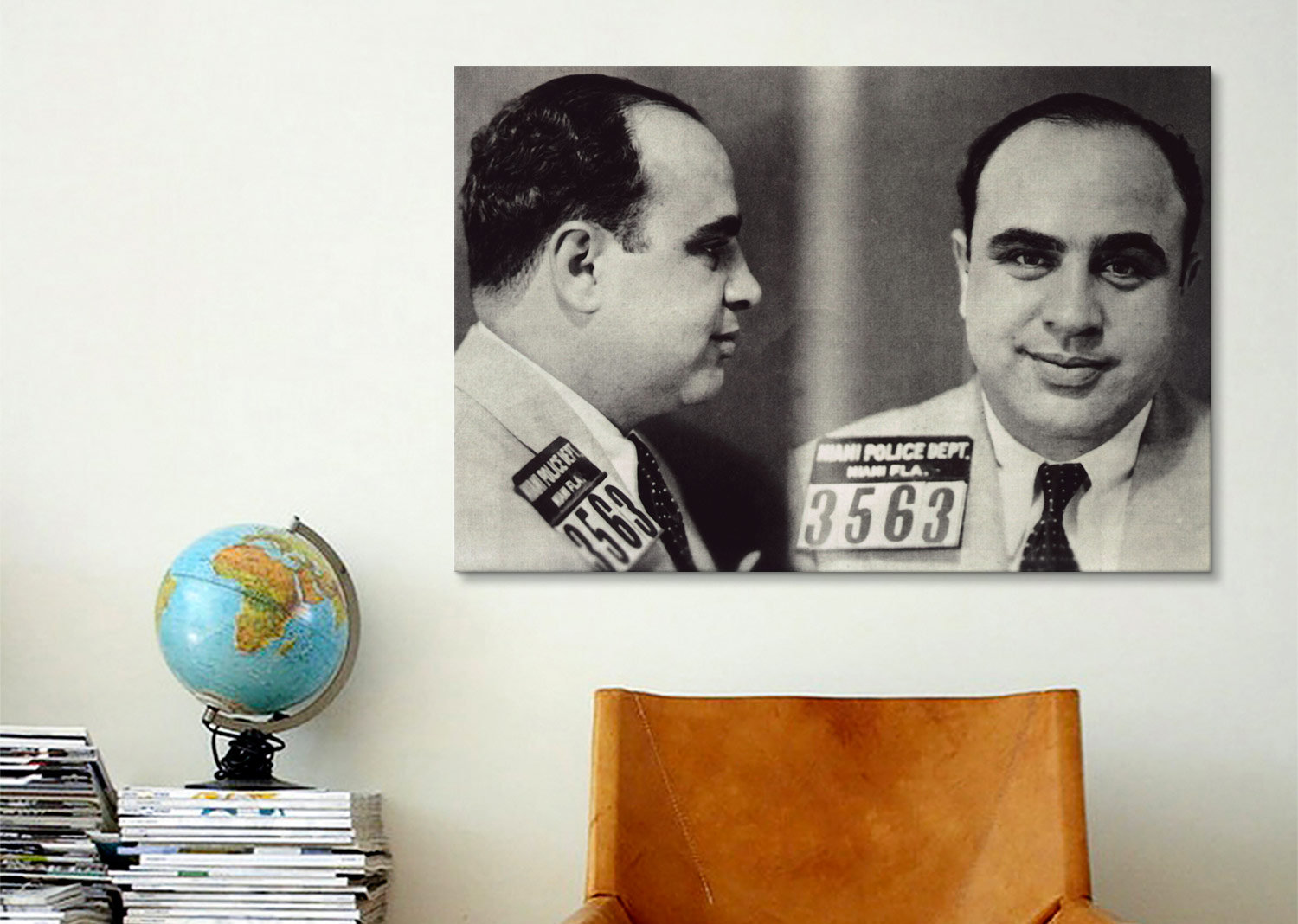 iCanvas Mugshot Alphonse Gabriel Al Capone Chicago Gangster Outlaw ...