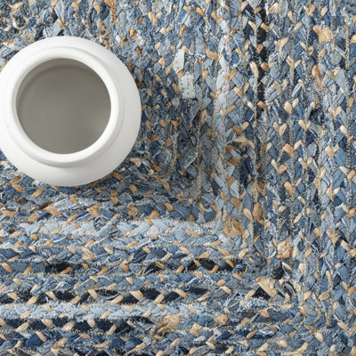 Highland Dunes Wilde Handmade Blue Rug & Reviews | Wayfair