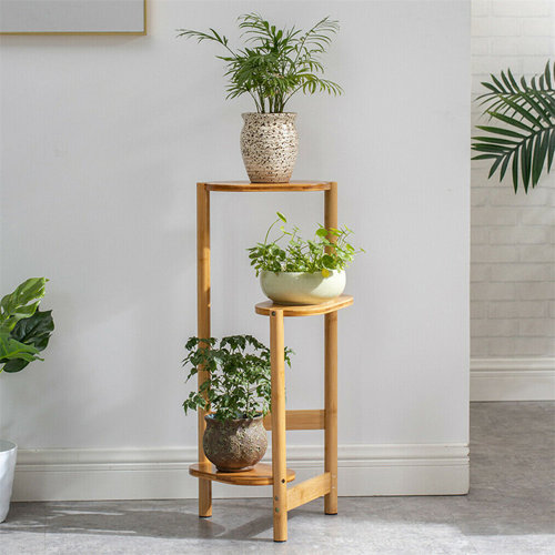 Latitude Run® Jahquel Wood Weather Resistant Plant Stand & Reviews ...