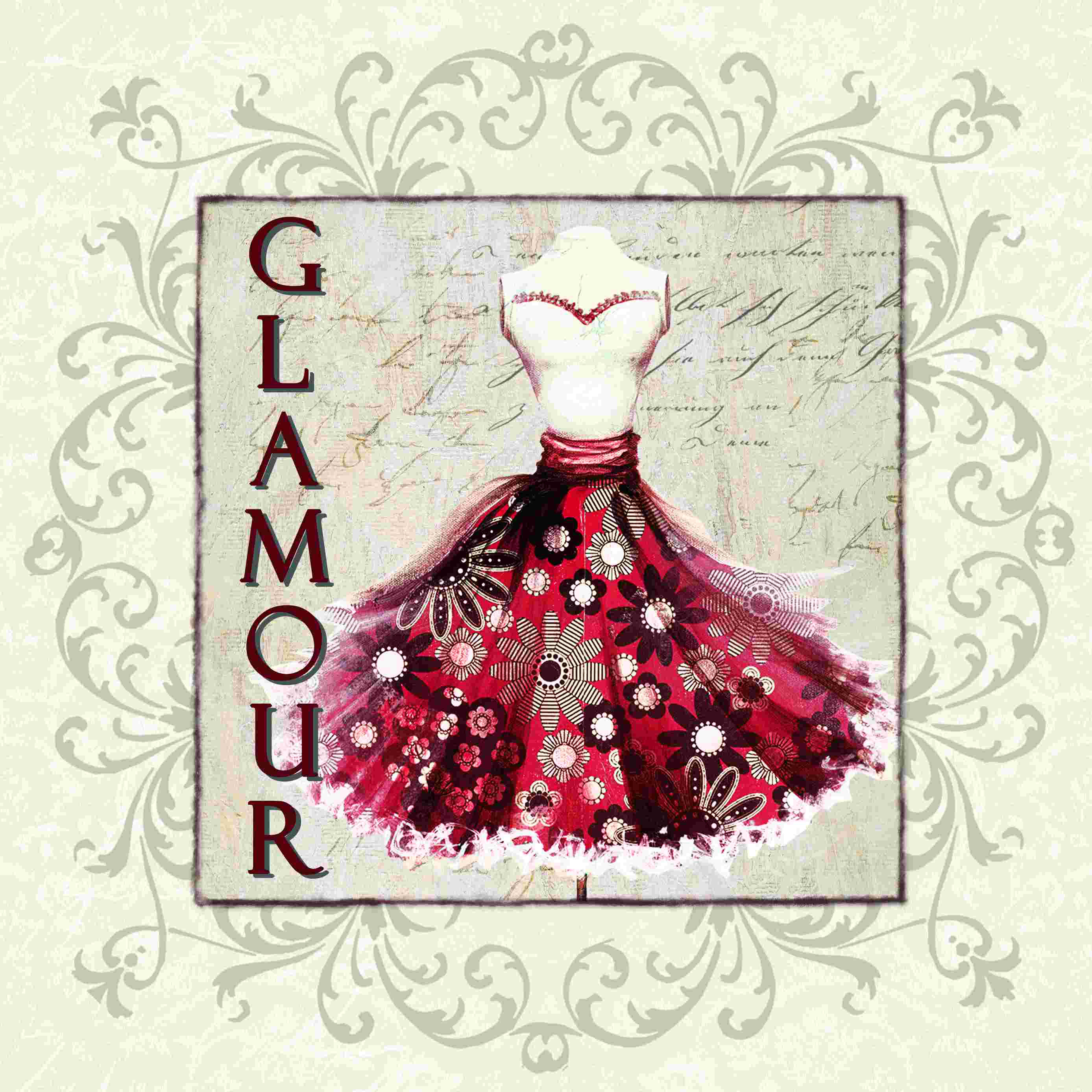 House of Hampton® Glamour Dress 2 - Wrapped Canvas Print | Wayfair