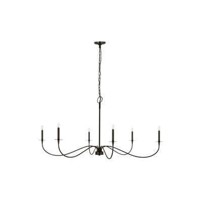 Lark Manor Ajmer 6 - Light Dimmable Classic / Traditional Chandelier ...