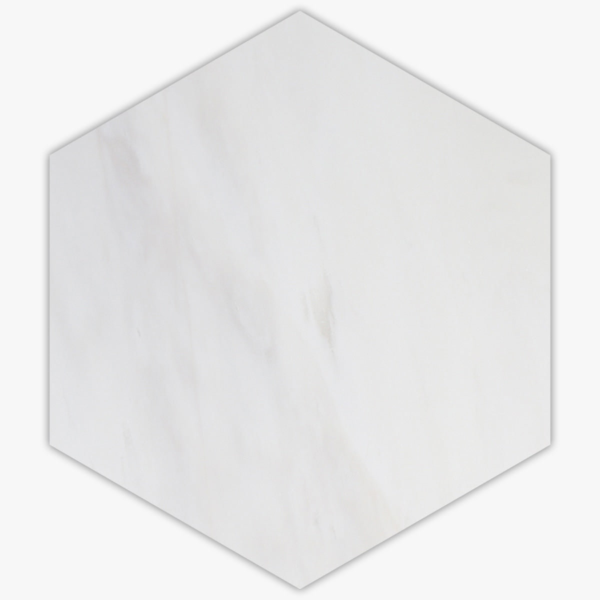 Direct Stone Source Bianco Dolomiti Hexagon 10" x 10" Marble Honeycomb ...