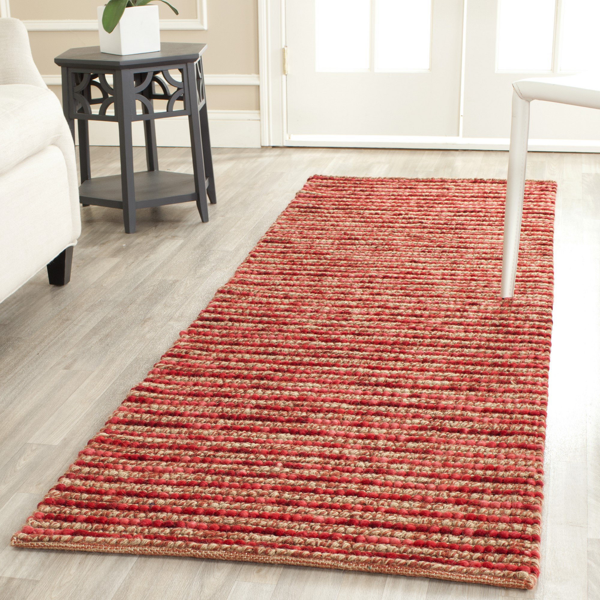 Langley Street Ferrera Handmade Flatweave Red Rug & Reviews | Wayfair
