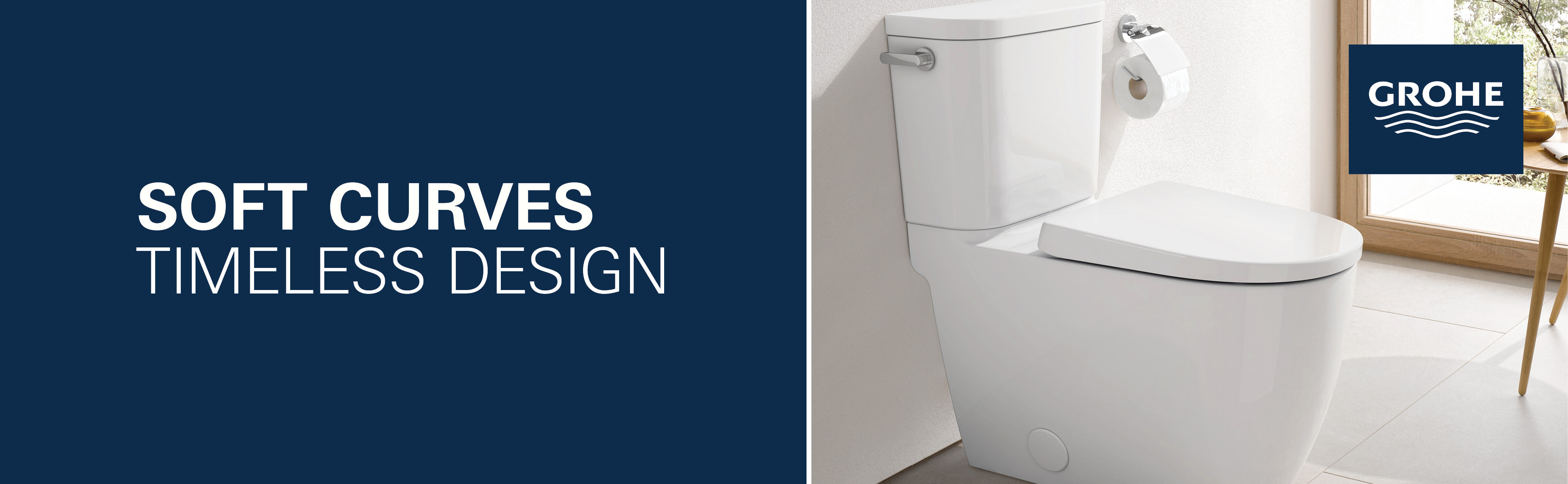 GROHE Essence 1.28 Gallons Per Minute GPF High Efficiency Dual Flush ...