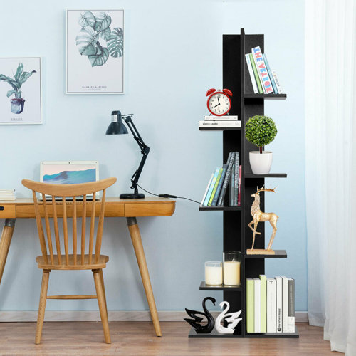 Brayden Studio® Adonay Geometric Bookcase & Reviews | Wayfair