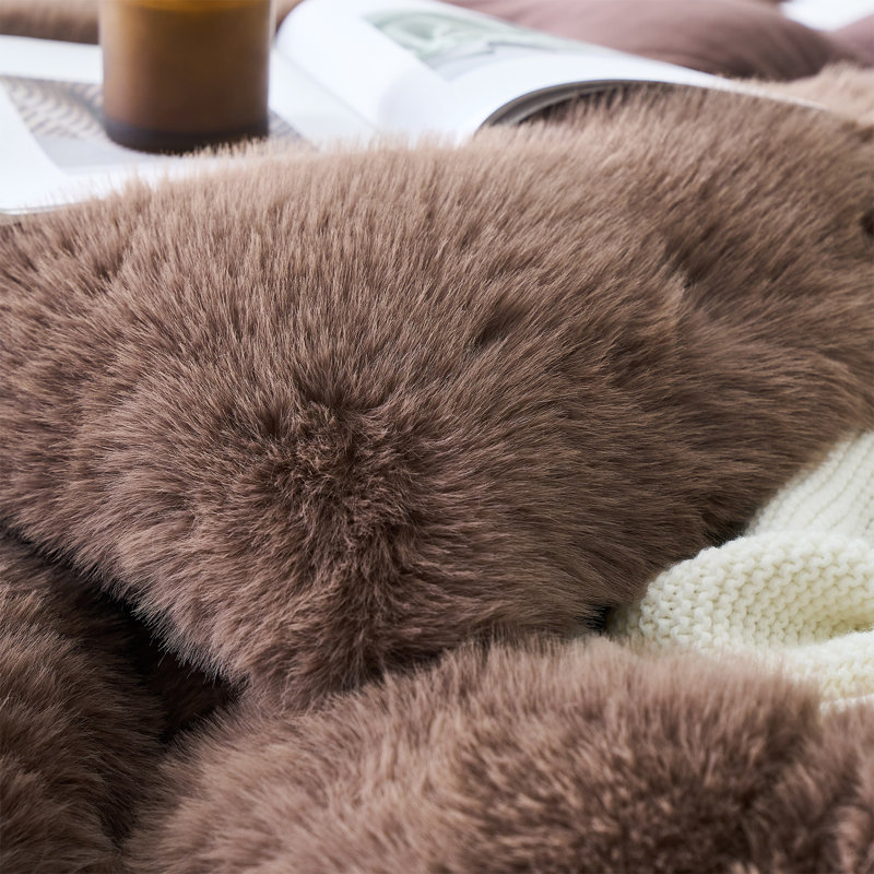 Byourbed Messy Hair Day Coma Inducer Faux Fur Oversized Comforter | Wayfair