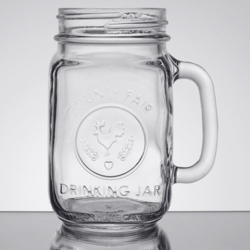 Libbey County Fair Glass Drinking Jars (set Of 12) & Reviews | Wayfair