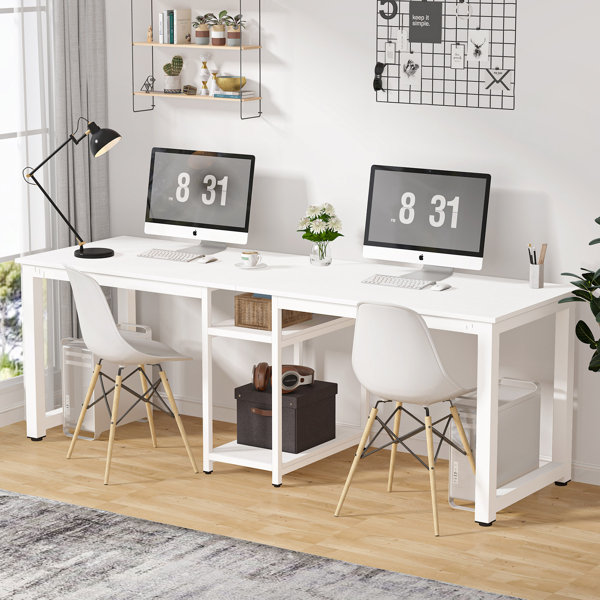 Double-work-station-desk | Wayfair