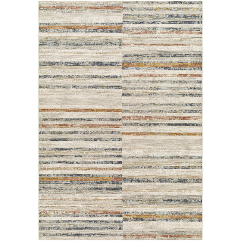 17 Stories Performance Brown/Gray Rug | Wayfair