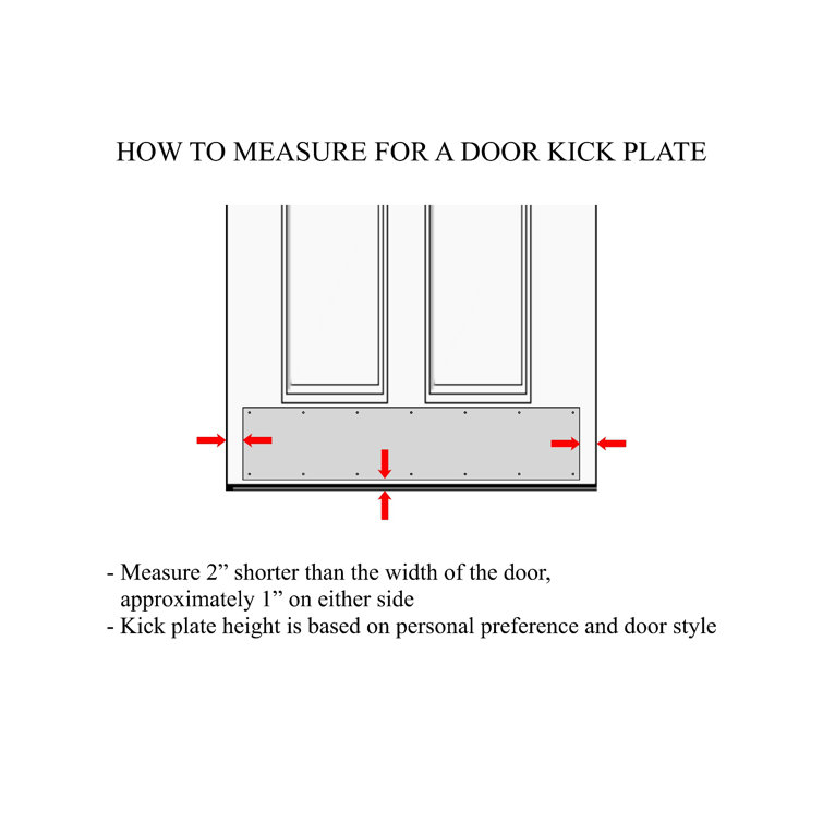 Deck the Door Decor Hammered Door Kick Plate - Wayfair Canada