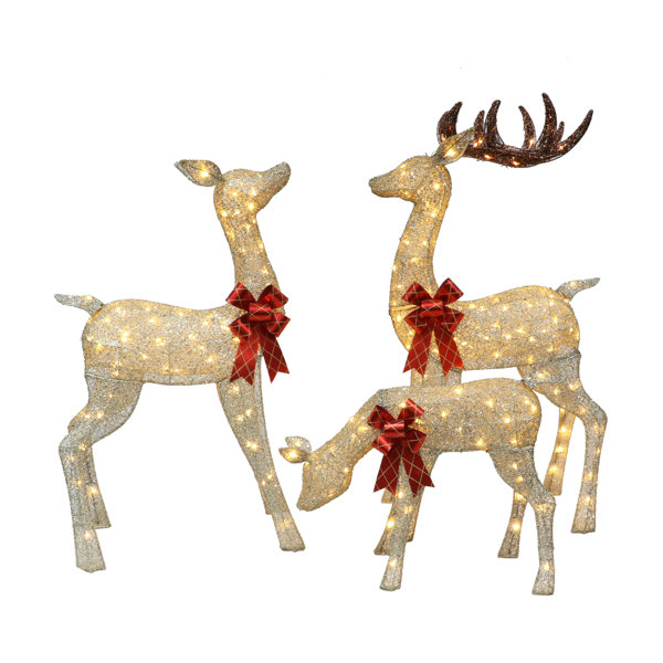 Lighted-deer-family | Wayfair