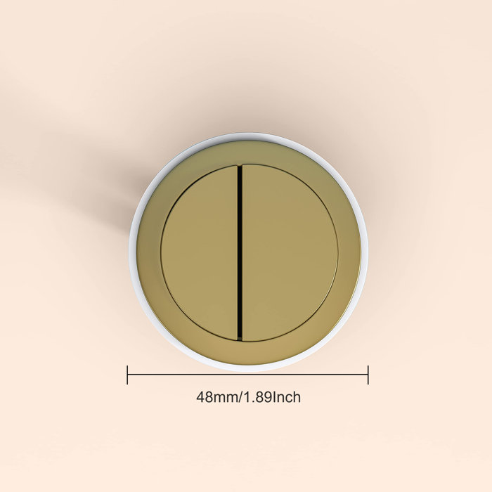 MOHOME Gold Dual Flush Button Handle | Wayfair