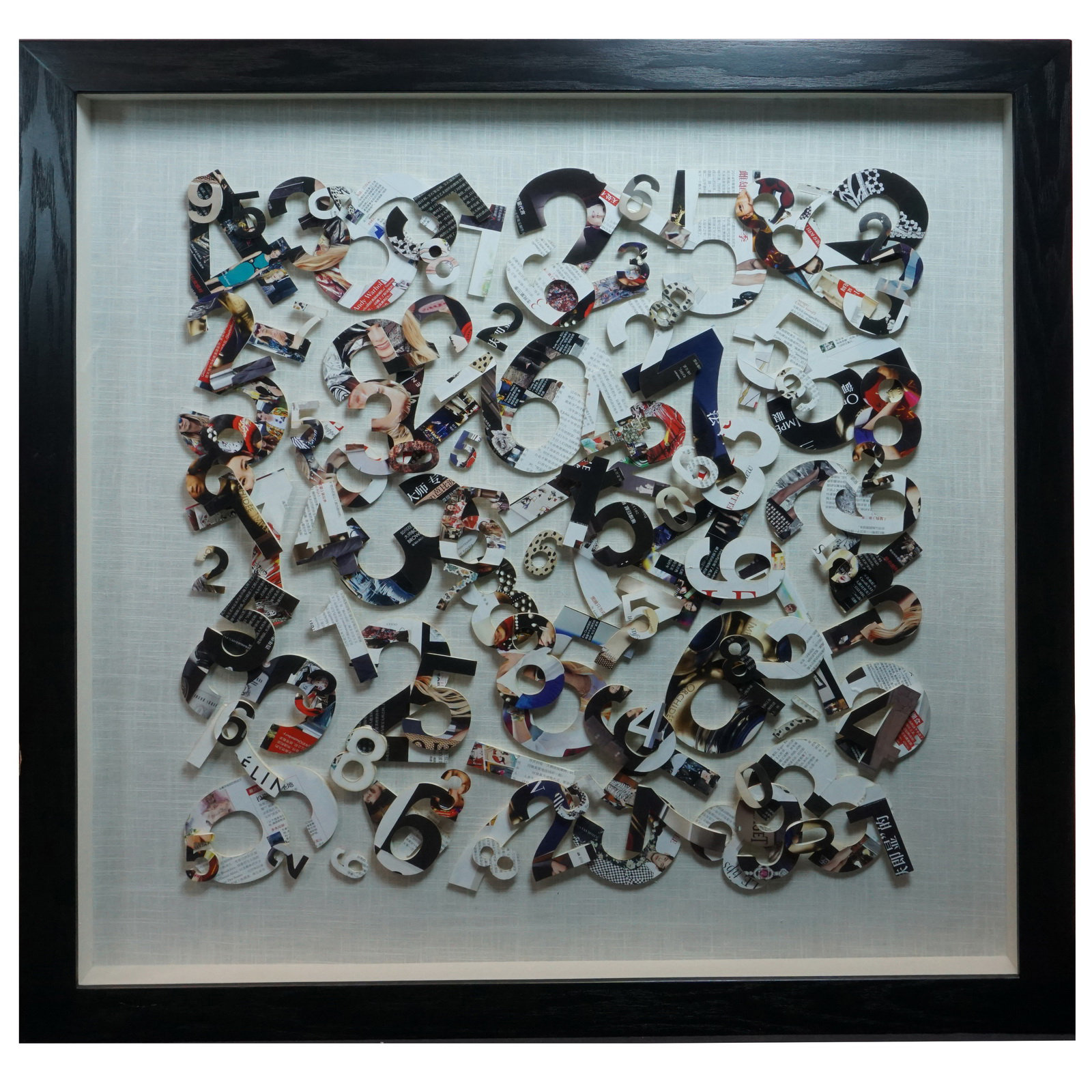 Trinx Numbers Cutout Shadow Box Wall Décor | Wayfair