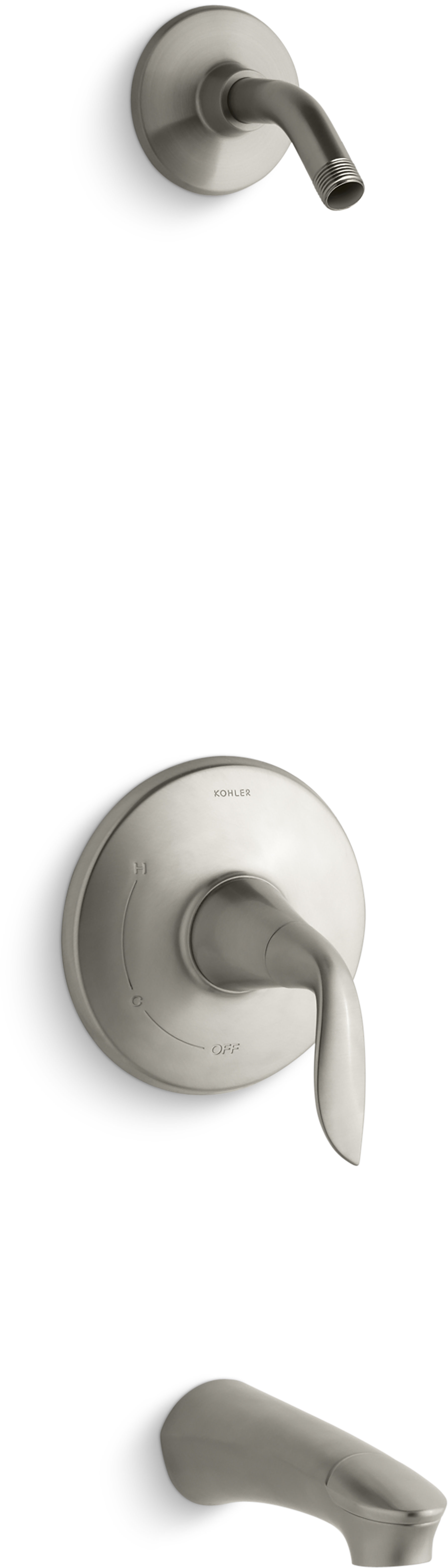 Kohler Refinia Rite-Temp Bath And Shower Valve Trim With Lever Handle ...