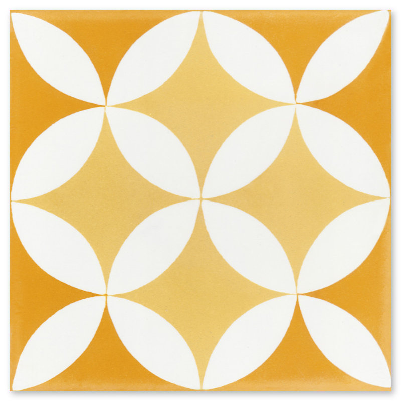 Villa Lagoon Tile Circulos 8" x 8" Cement Patterned Wall & Floor Tile ...