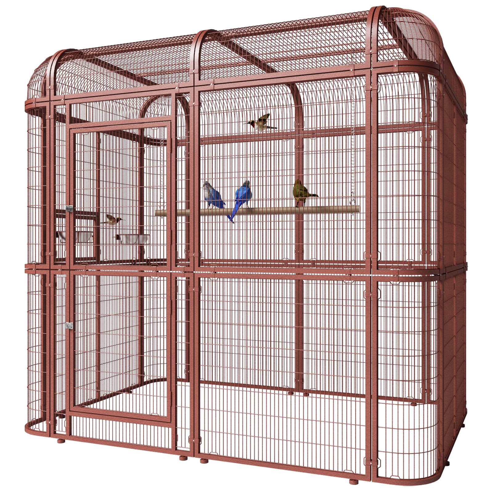 Tucker Murphy Pet™ Corwynn 80.7'' Iron Flat Top Floor Bird Cage with ...